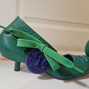 Irregular Choice | Shoes | Irregular Choice Green Kitten Heel Ankle ...